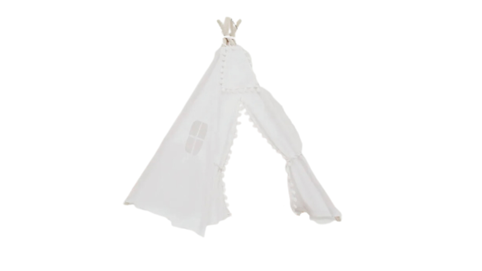 NNEOBA Childrens Portable Wigwam Play Tent - White | Harvey Norman