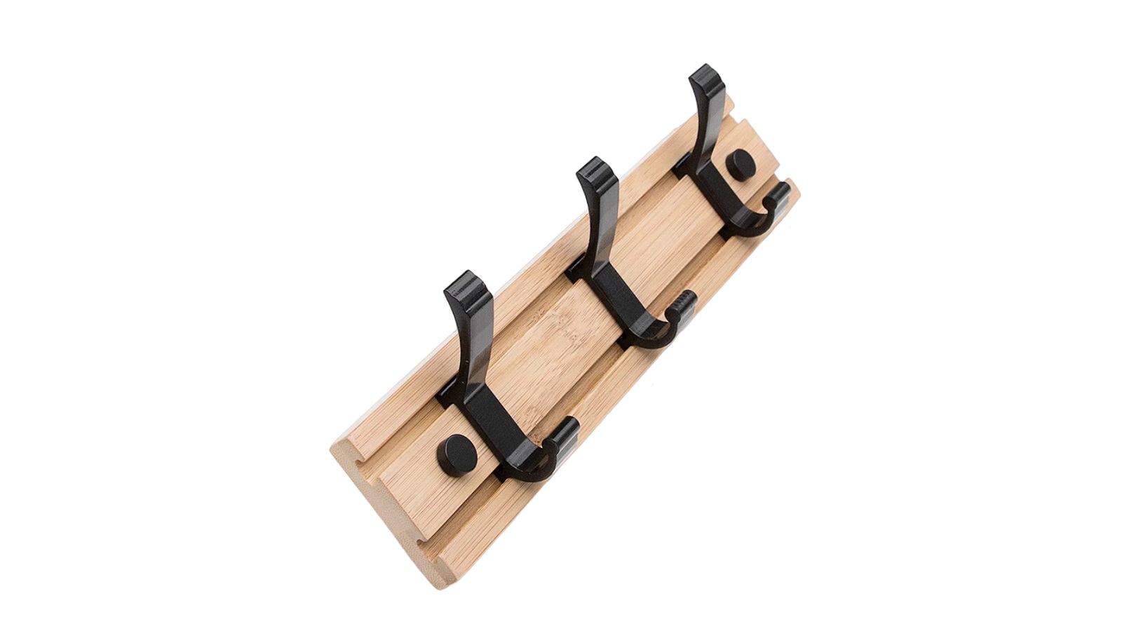 NNEOBA 3-Hook Wooden Wall Mounted Rack | Harvey Norman