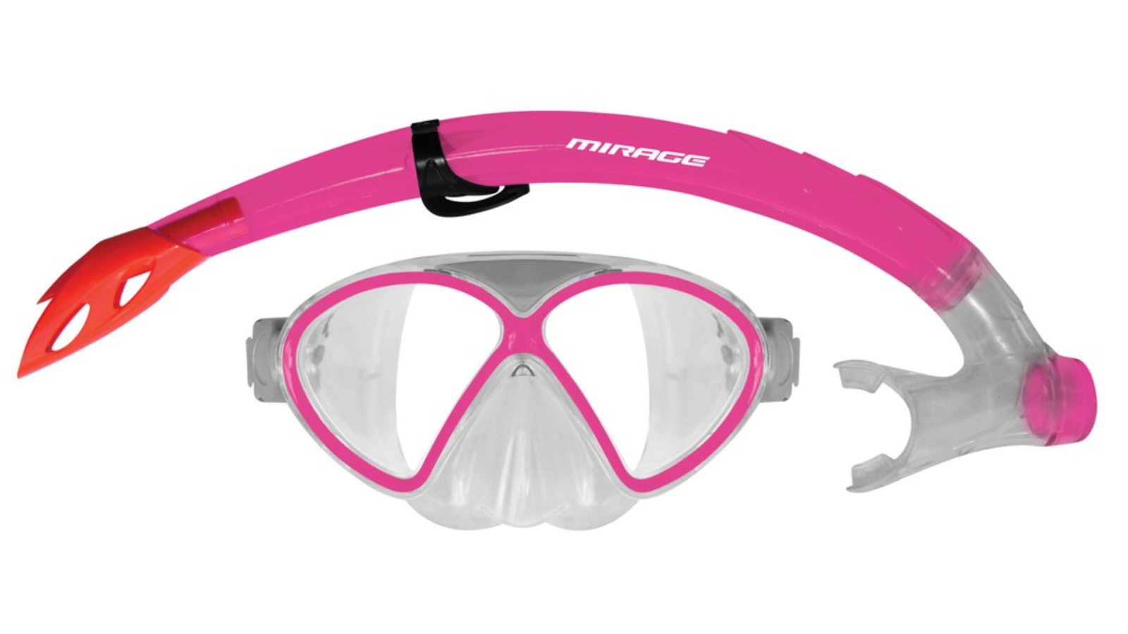 Mirage Junior/Kids Silitex Watersports Goggle Mask/Snorkel - Pink ...