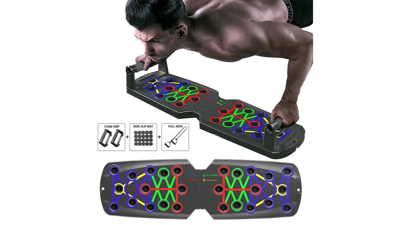NNEOBA Folding Push-Up Board | Harvey Norman