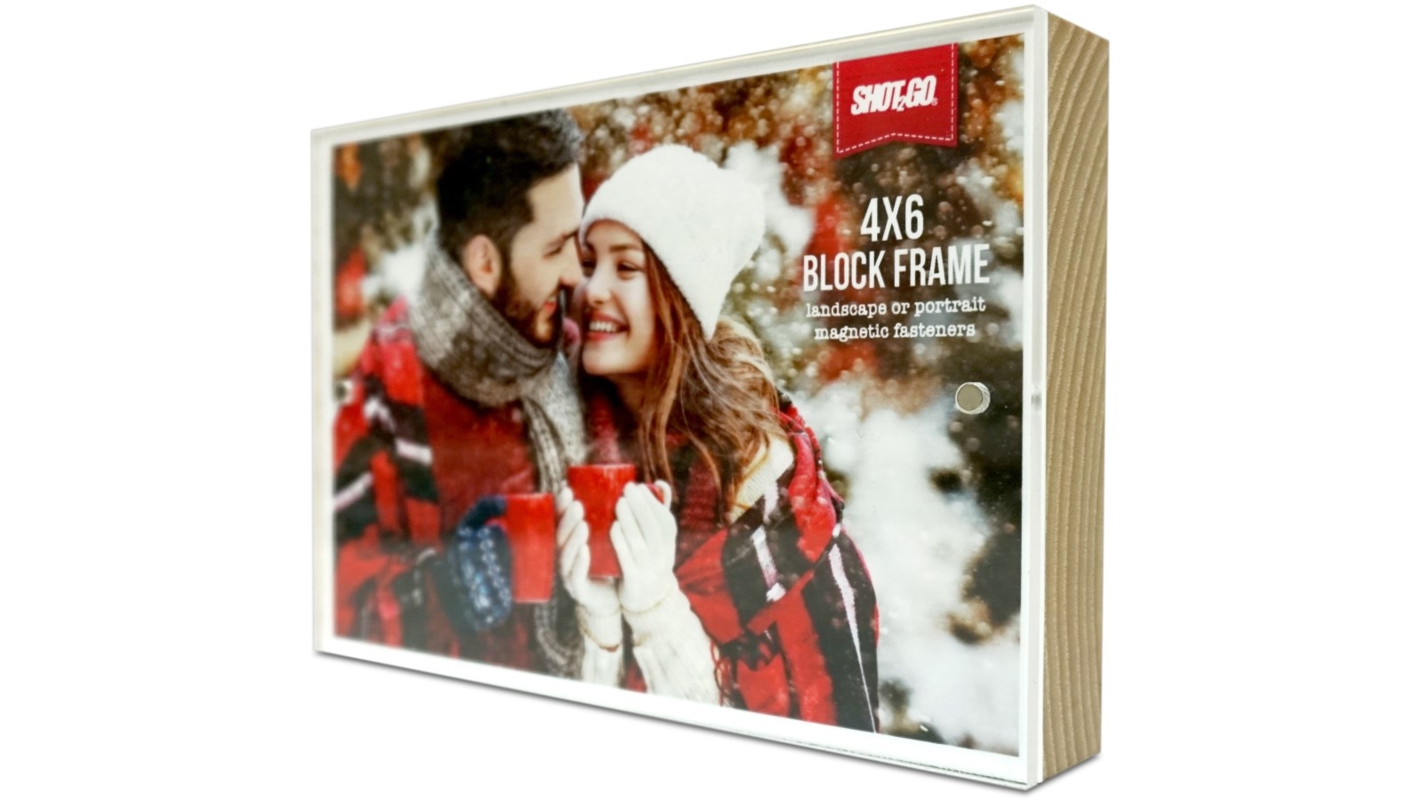Shot2Go 6x4-inch Timber Photo Block | Harvey Norman