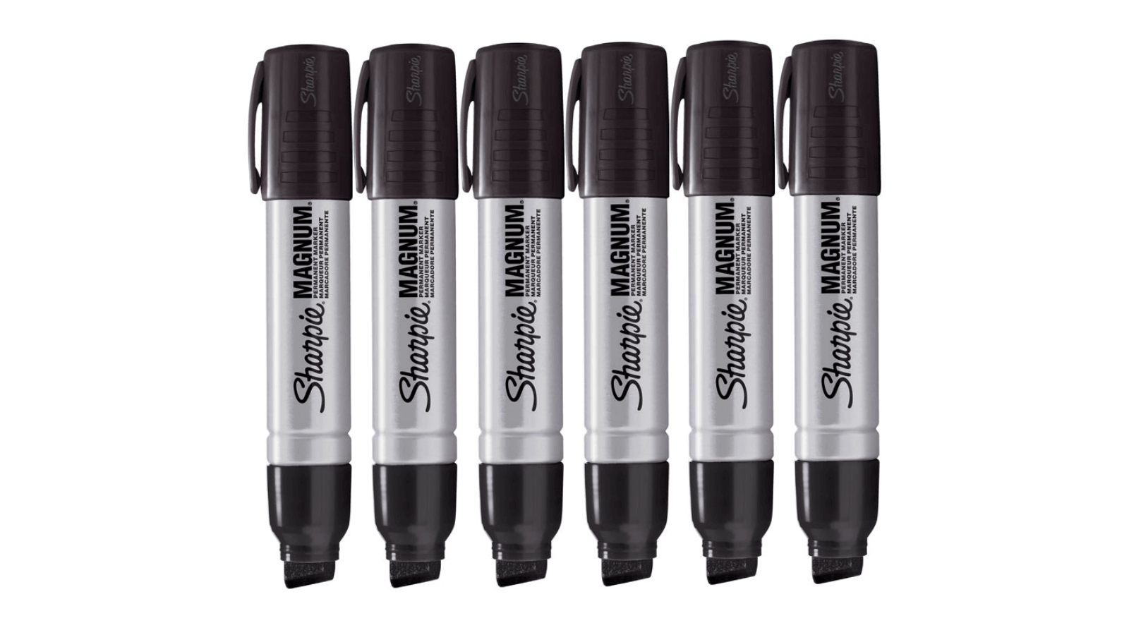Sharpie Box of 12 Black Magnum Wide Chisel Permanent Marker - King Size ...