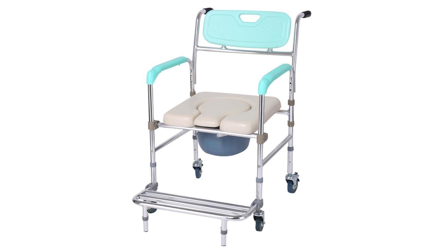 Orthonica Aluminum Commode Chair with Castor | Harvey Norman