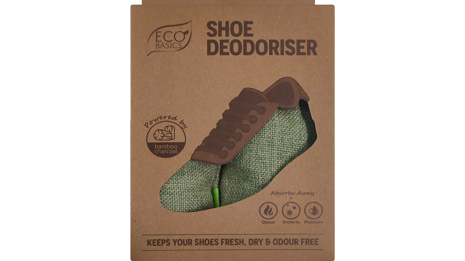 Eco Basics Bamboo Charcoal Shoe Deodorizer | Harvey Norman