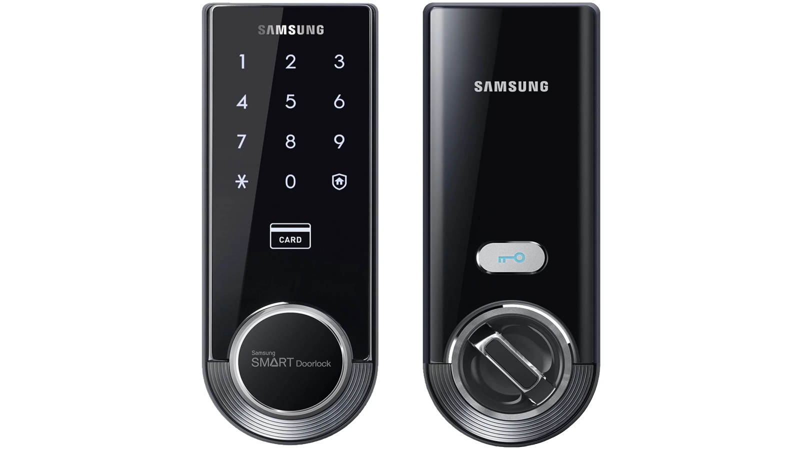 Samsung Smart Digital Keyless Door Lock - Black | Harvey Norman