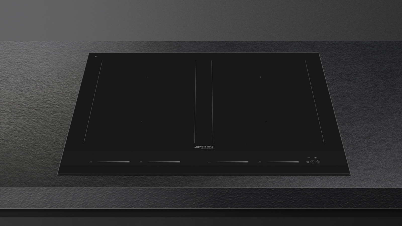 Smeg 600mm Linea Induction Cooktop with Auto Vent 2.0 | Harvey Norman