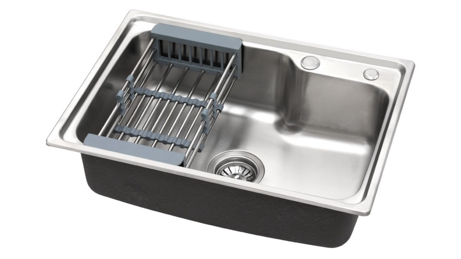 Cefito Kitchen Sink 61 x 43cm Stainless Steel Single Bowl - Silver ...