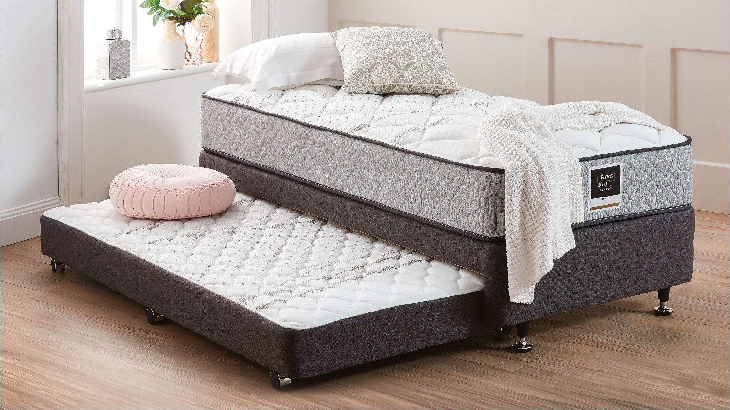 King Koil Single Rollaway Base and Trundle | Harvey Norman