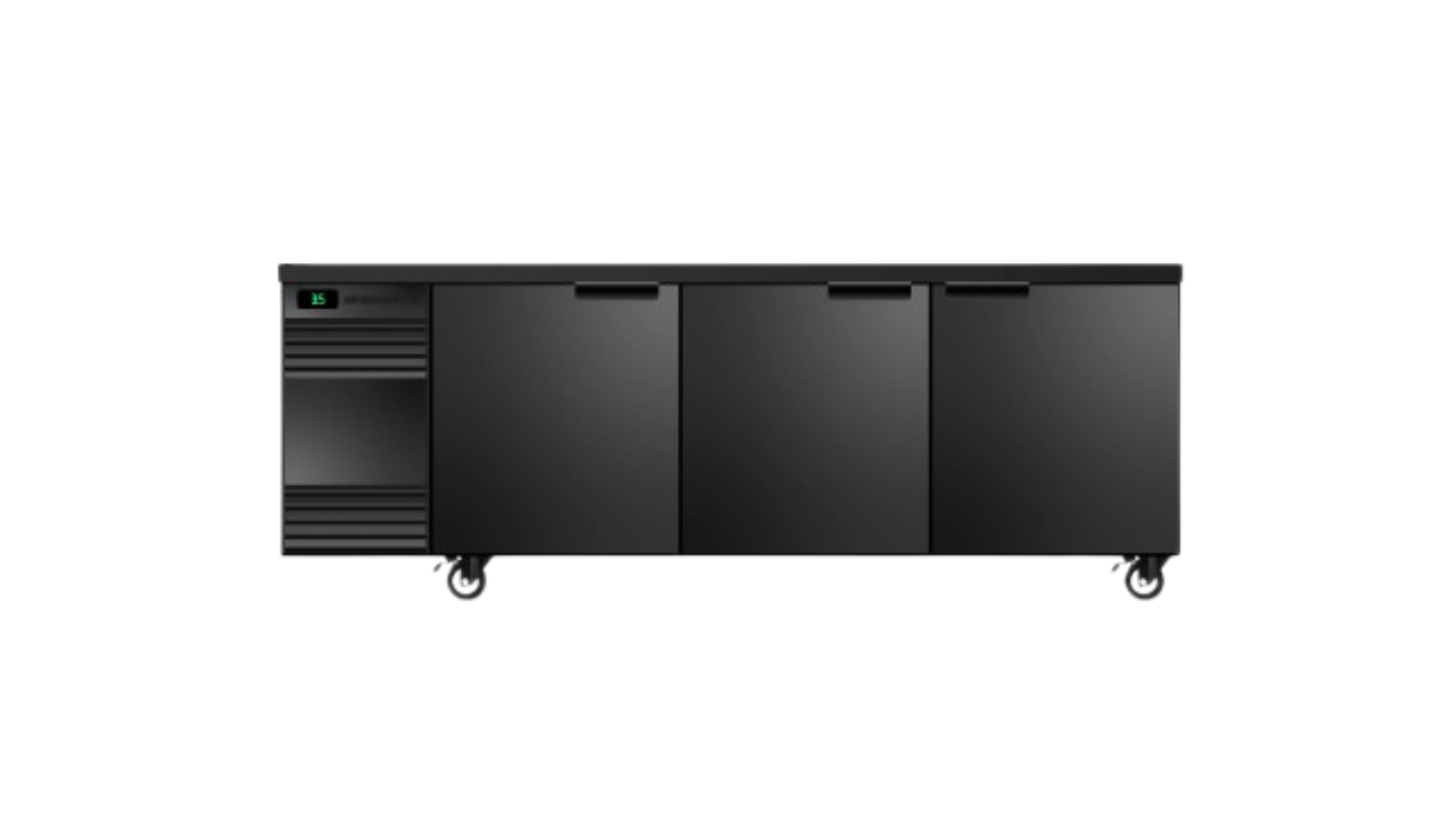 Skope Back Bar 3 Solid Swing Door Slim Line Fridge | Harvey Norman