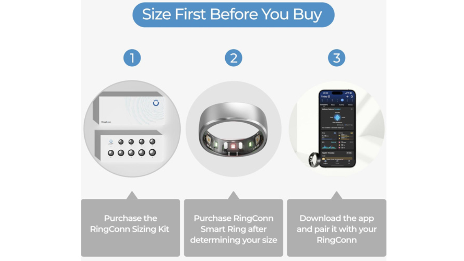 RingConn Sizing Kit for Gen 2 Air | Harvey Norman