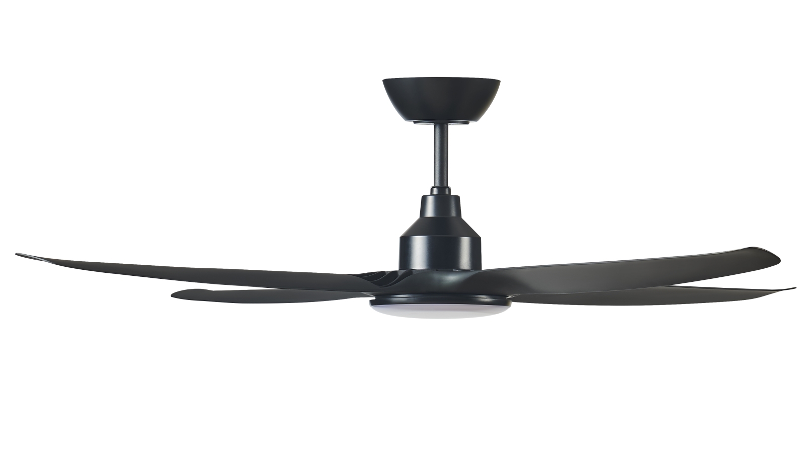 Ventair Skyfan DC 4 1400mm Ceiling Fan with Light - Black | Harvey Norman