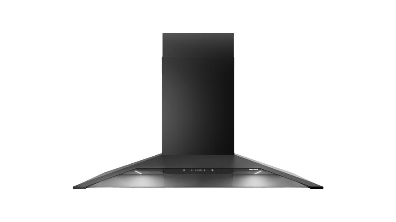 Sirius 90cm Onboard Canopy Hood Rangehood - Black | Harvey Norman