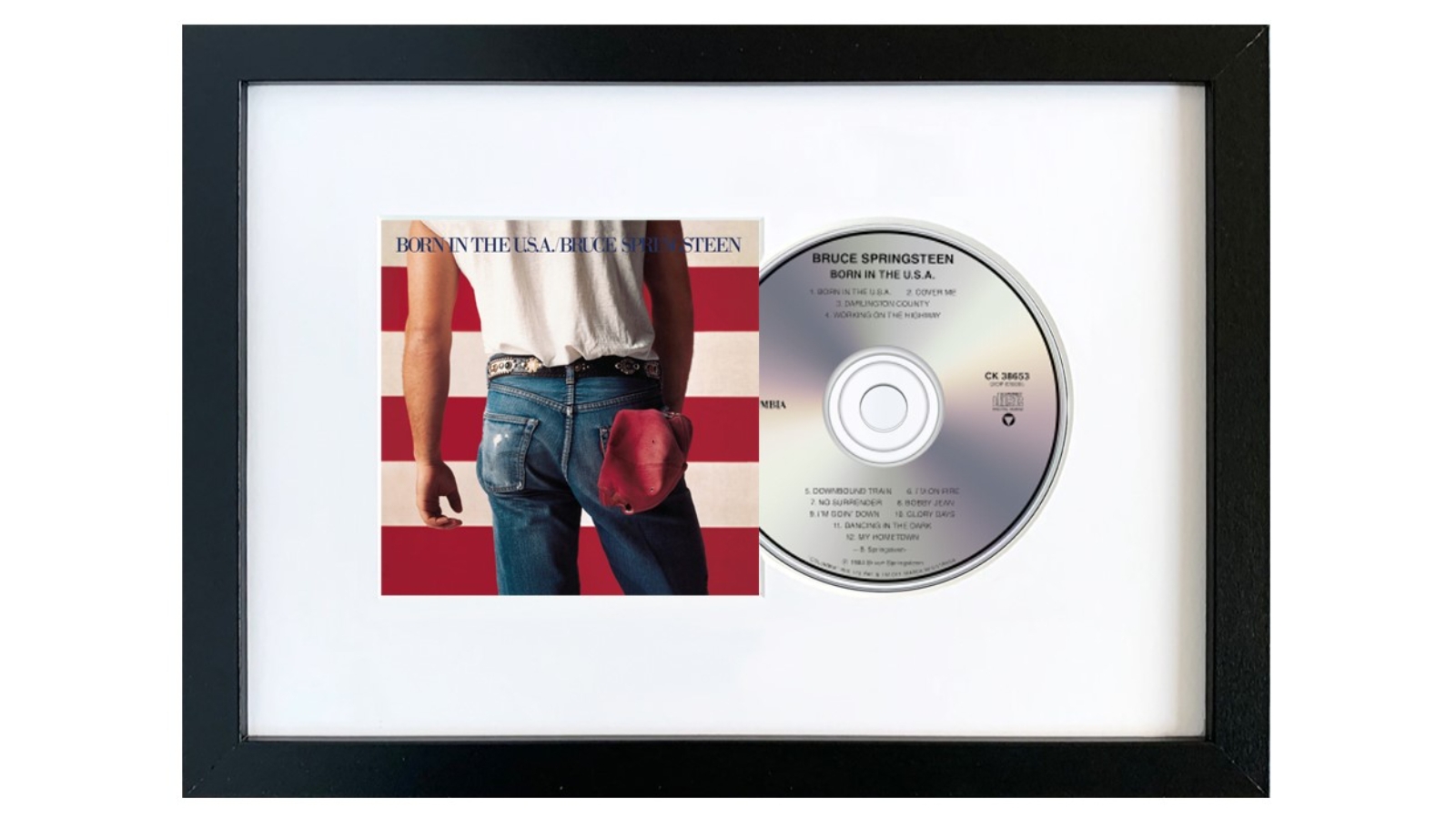 CD Art Acrylic and Wood Bruce Springsteen Born In The U.S.A. 2014 ...