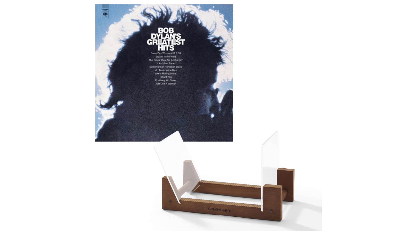 Bob Dylan Greatest Hits Vinyl Album & Record Storage Display Stand ...
