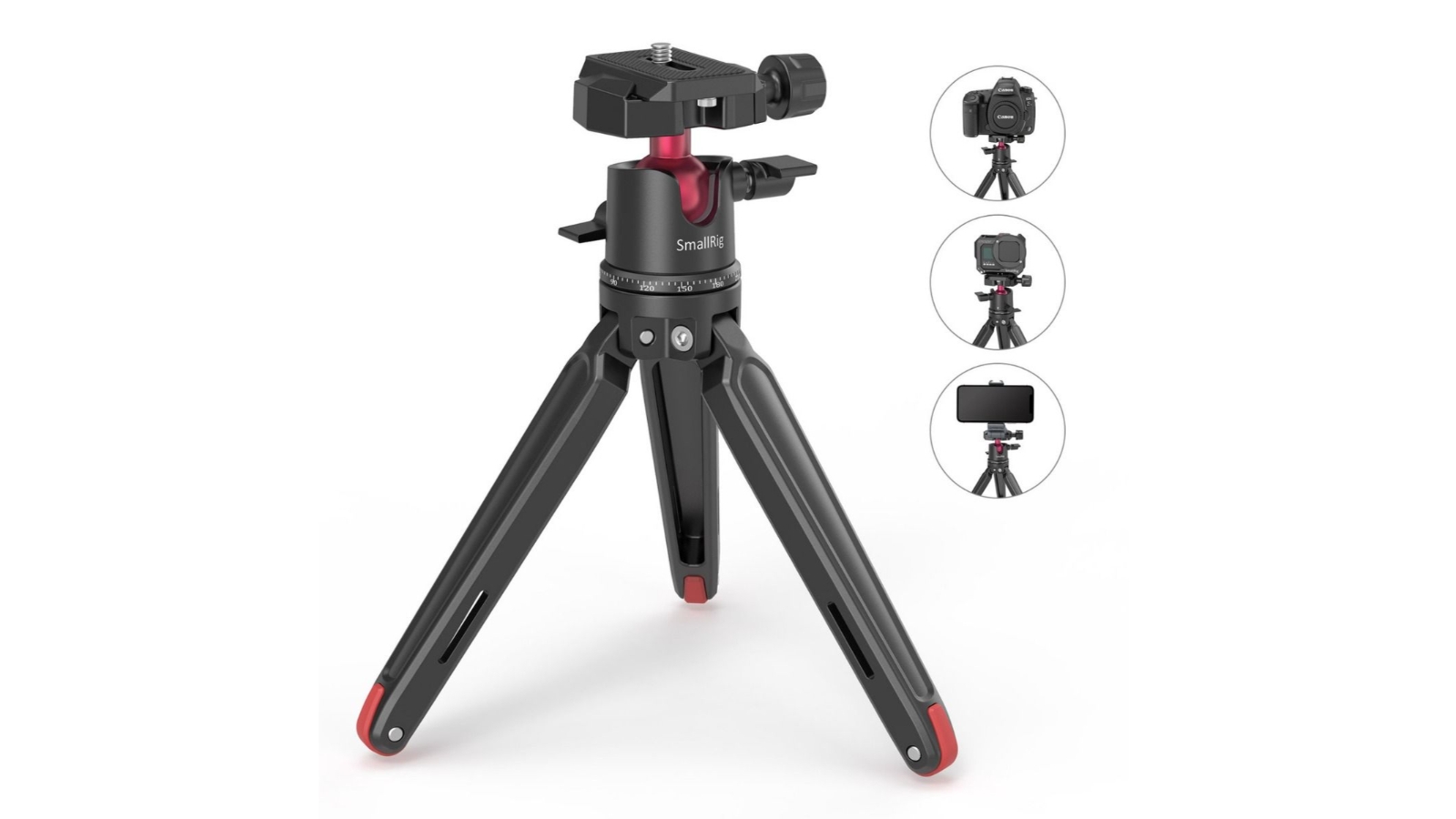 SmallRig Tabletop Mini Tripod with Panoramic Ball Head BUT2664 | Harvey ...