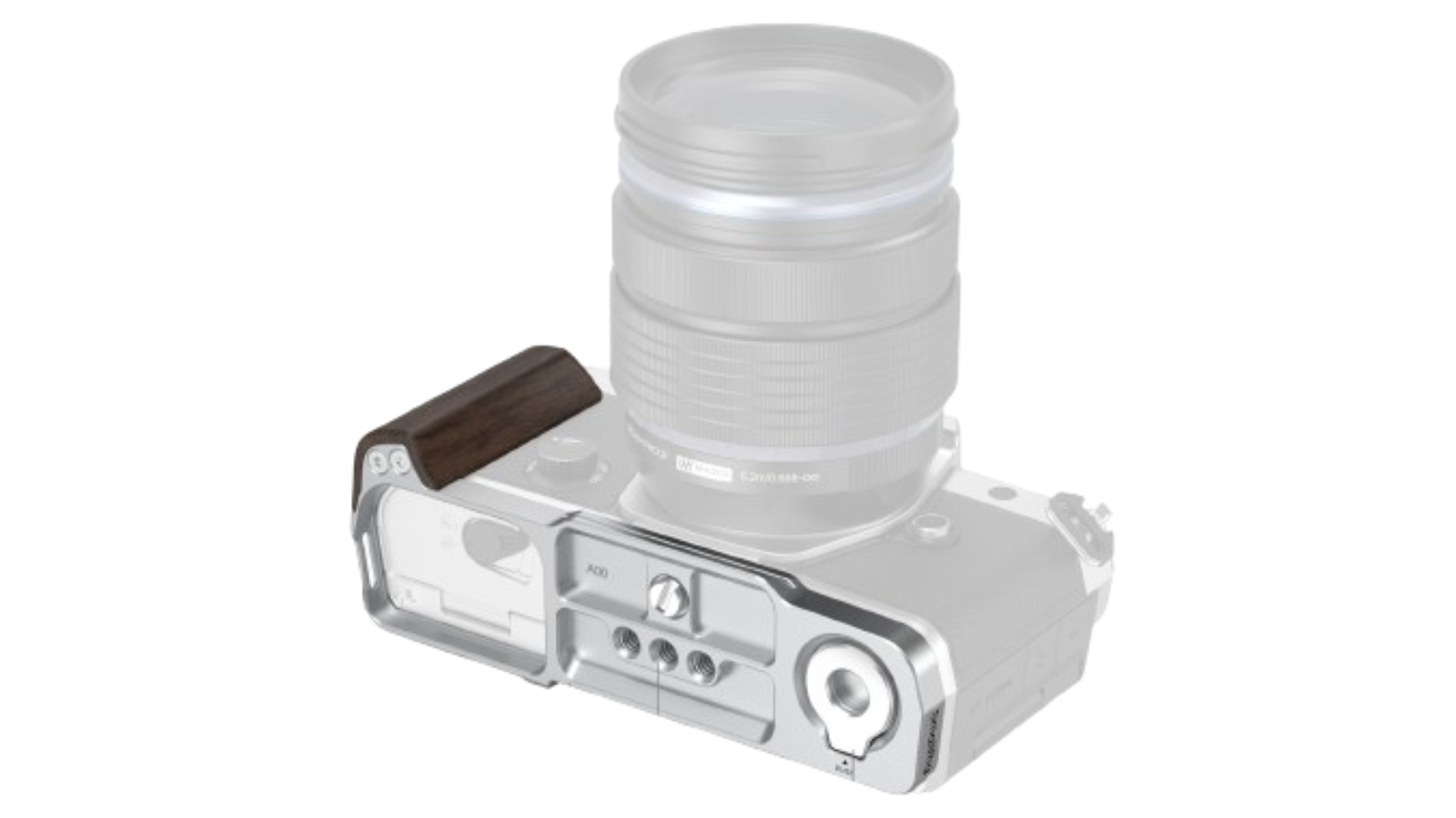 SmallRig 5563 OM-3 L-Shaped Mount Plate with Wooden Handle | Harvey Norman