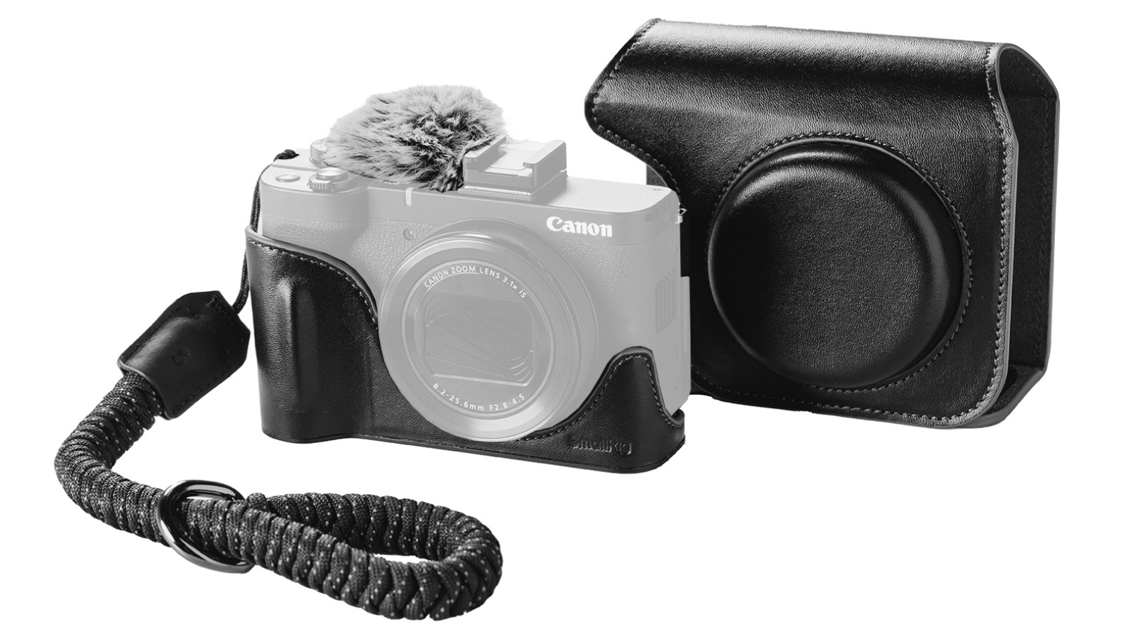 SmallRig 5386 Black Canon PowerShot V1 Leather Case Kit | Harvey Norman