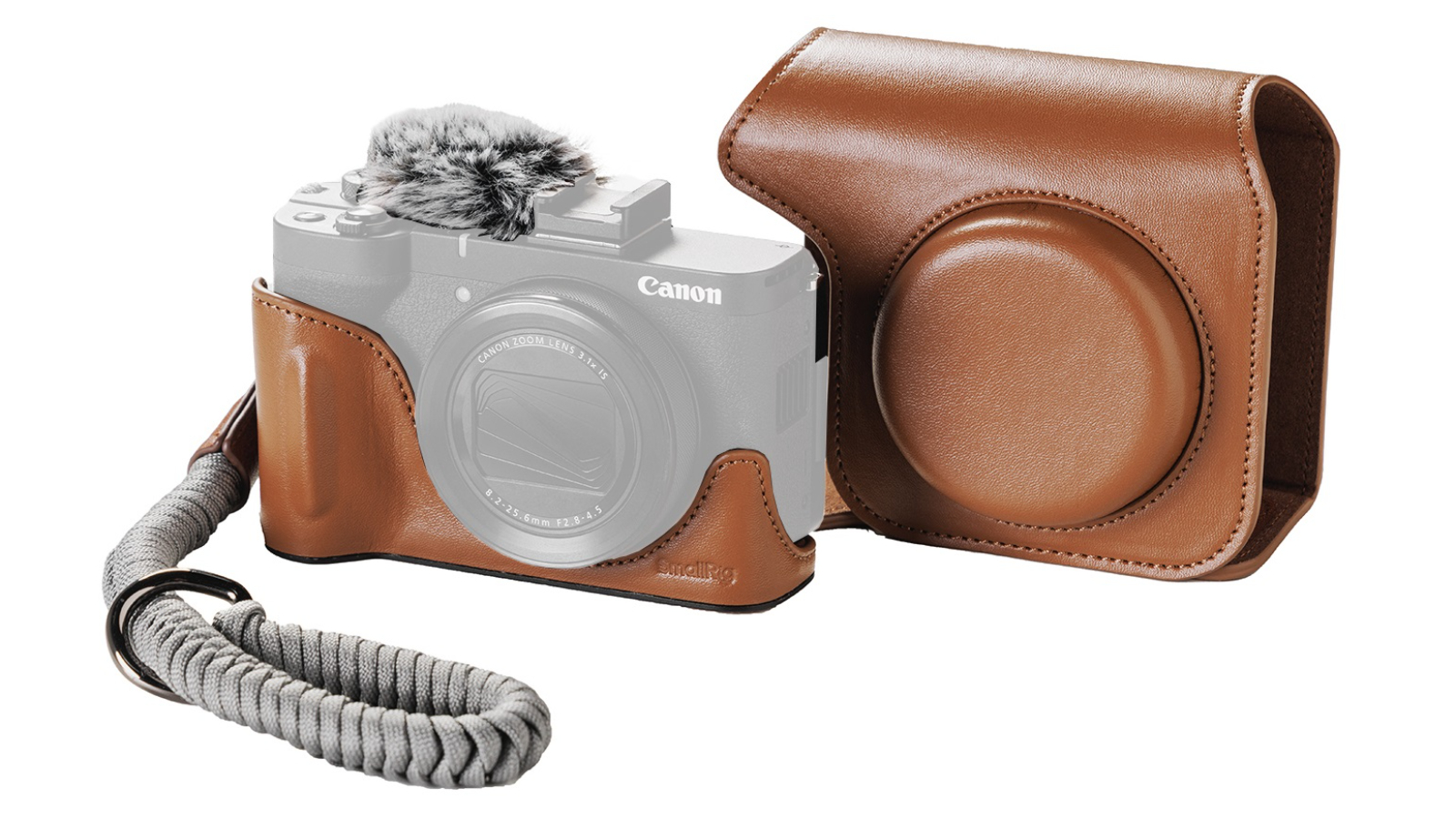 SmallRig 5385 Brown Canon PowerShot V1 Leather Case Kit | Harvey Norman