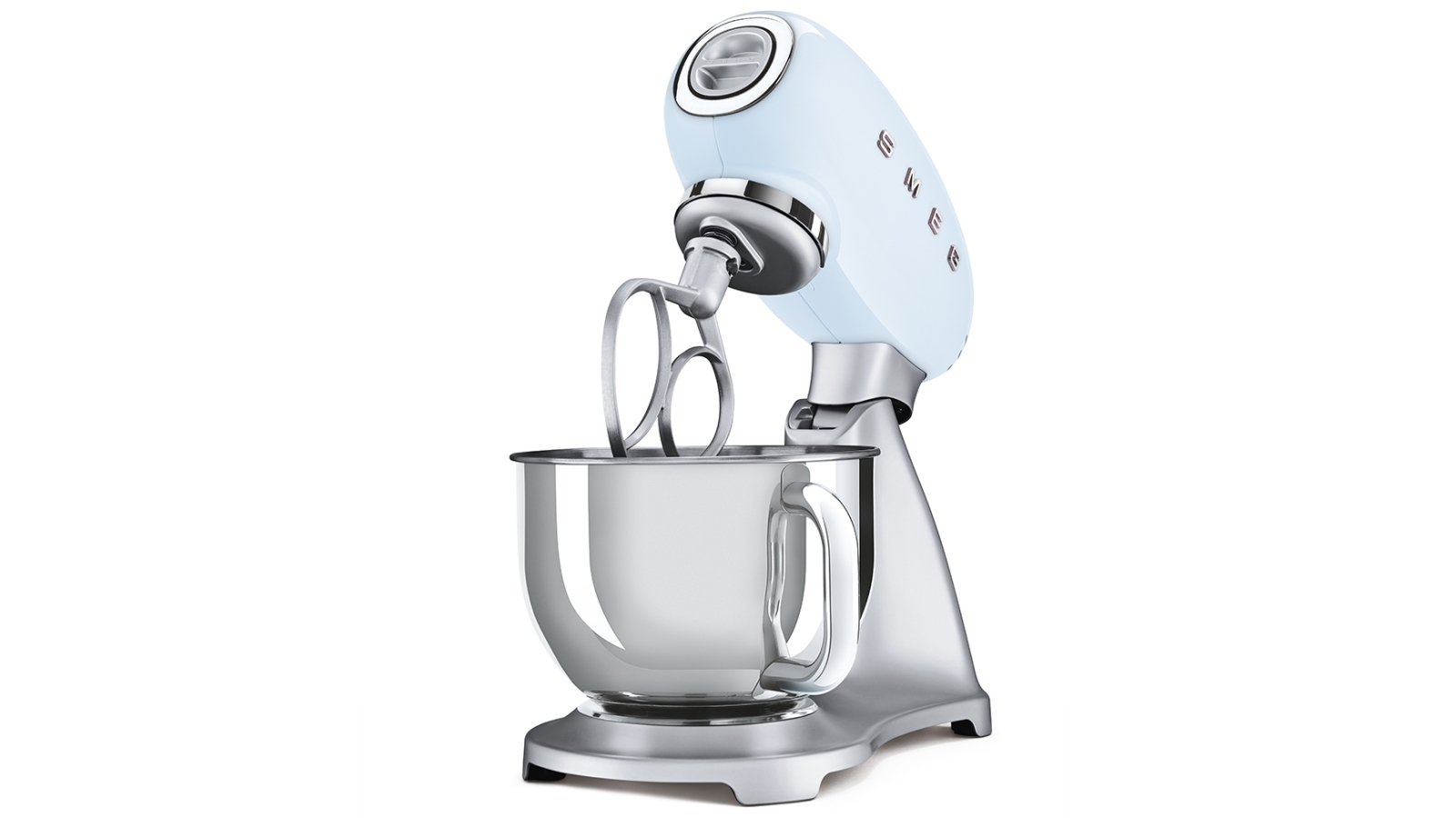 Smeg 50's Retro Style Aesthetic Stand Mixer - Pastel Blue | Harvey Norman