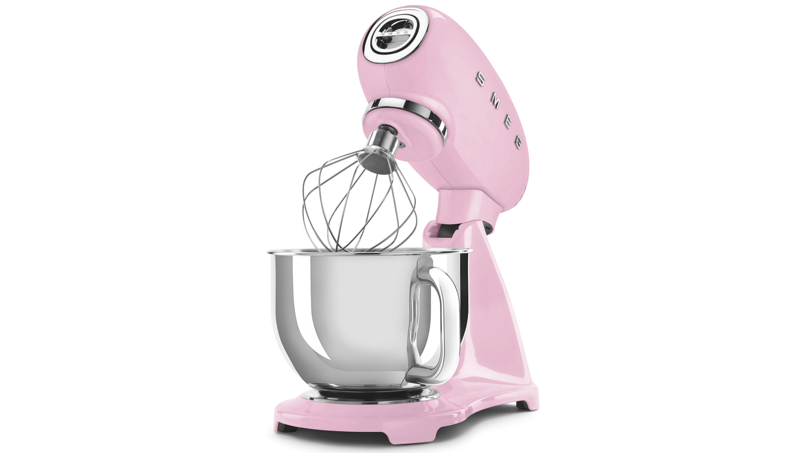 Smeg 50's Retro Style Aesthetic Full Colour Stand Mixer - Pastel Pink ...