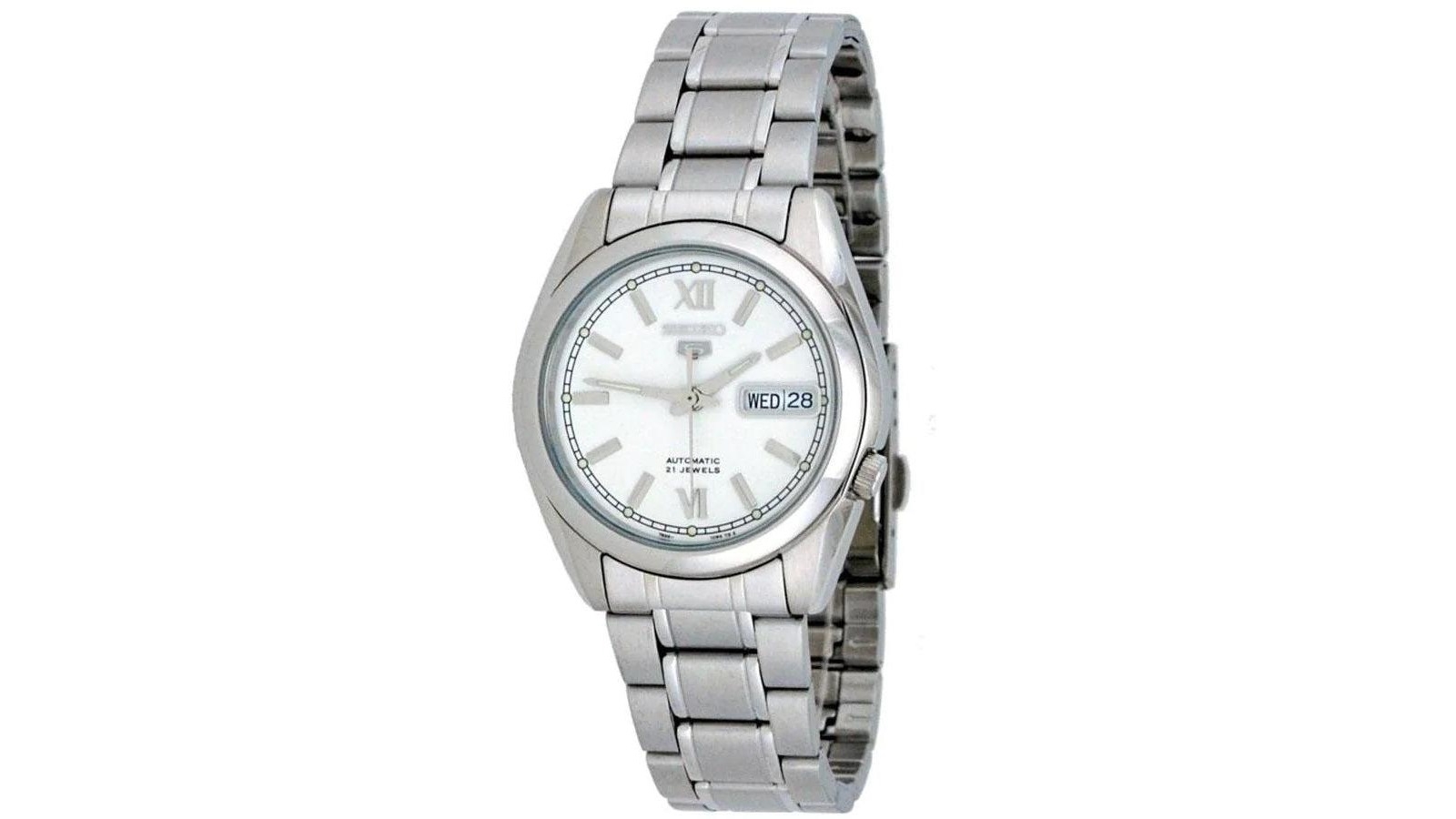 Seiko 5 SNKL51K1 Silver Dial Stainless Steel Men's Automatic Analog ...