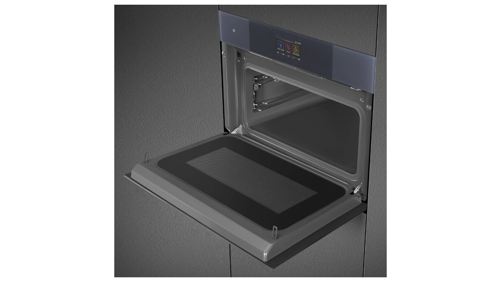 Smeg Linea Compact Omnichef Oven - Neptune Grey | Harvey Norman