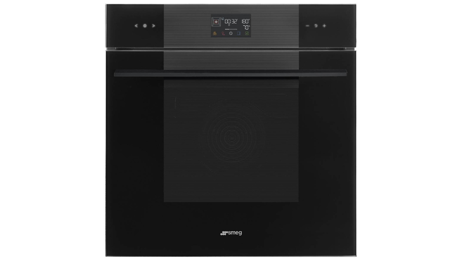 Smeg Linea 600mm Steam100 Oven - Midnight Black | Harvey Norman