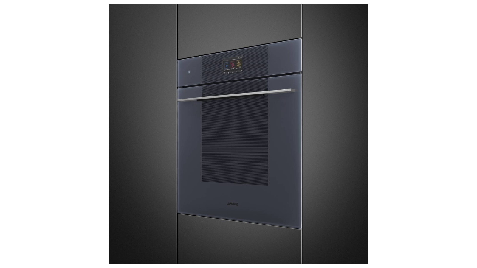 Smeg Linea 600mm Steam100 Pro Oven - Neptune Grey | Harvey Norman
