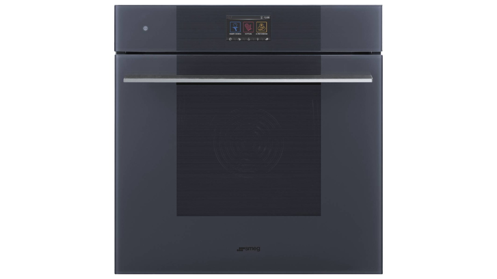 Smeg Linea 760mm Pyrolytic Oven - Neptune Grey | Harvey Norman