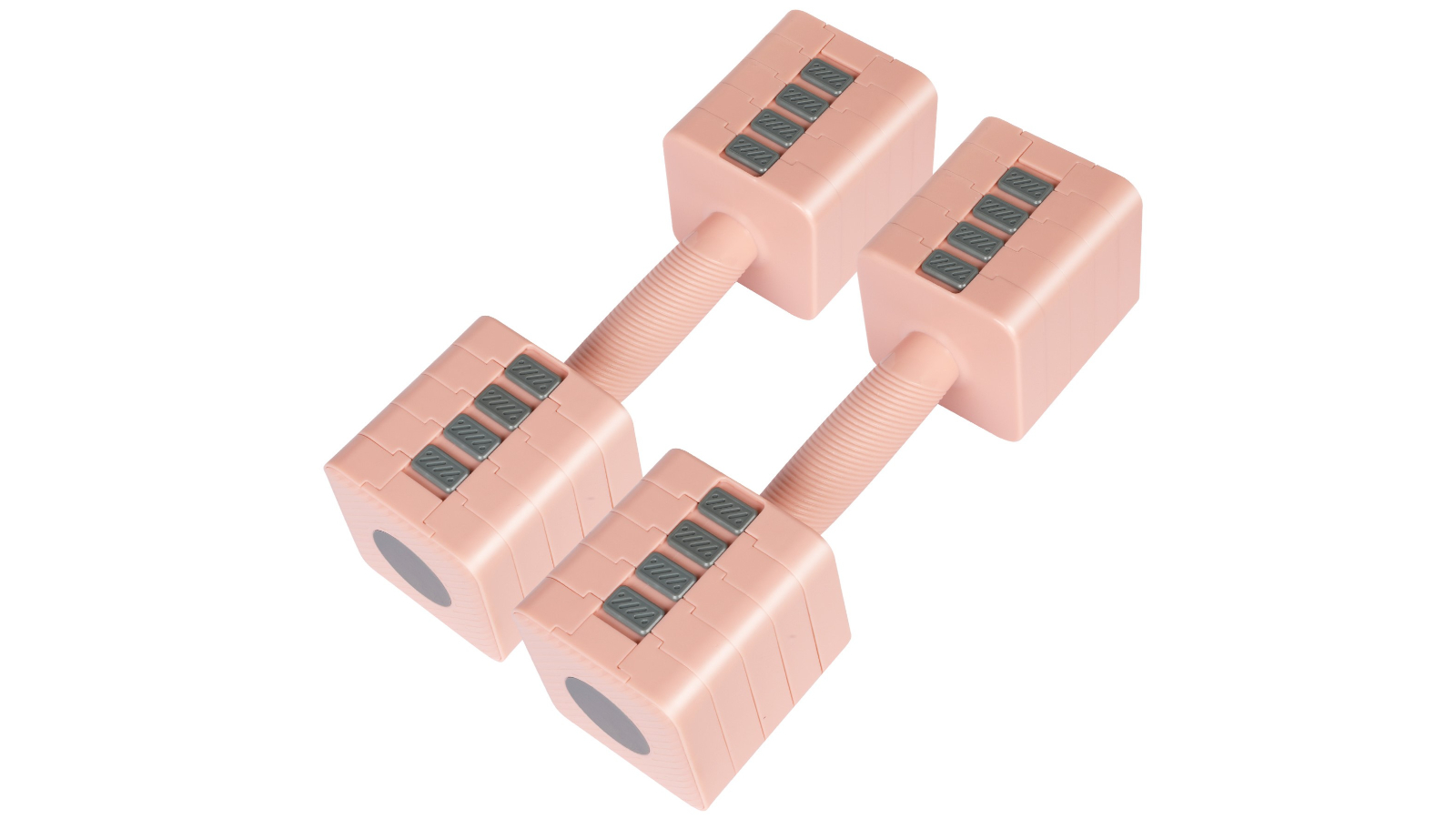 Centra Adjustable 2.8 to 10kg Dumbbell Pair with Metal Weight - Pink ...