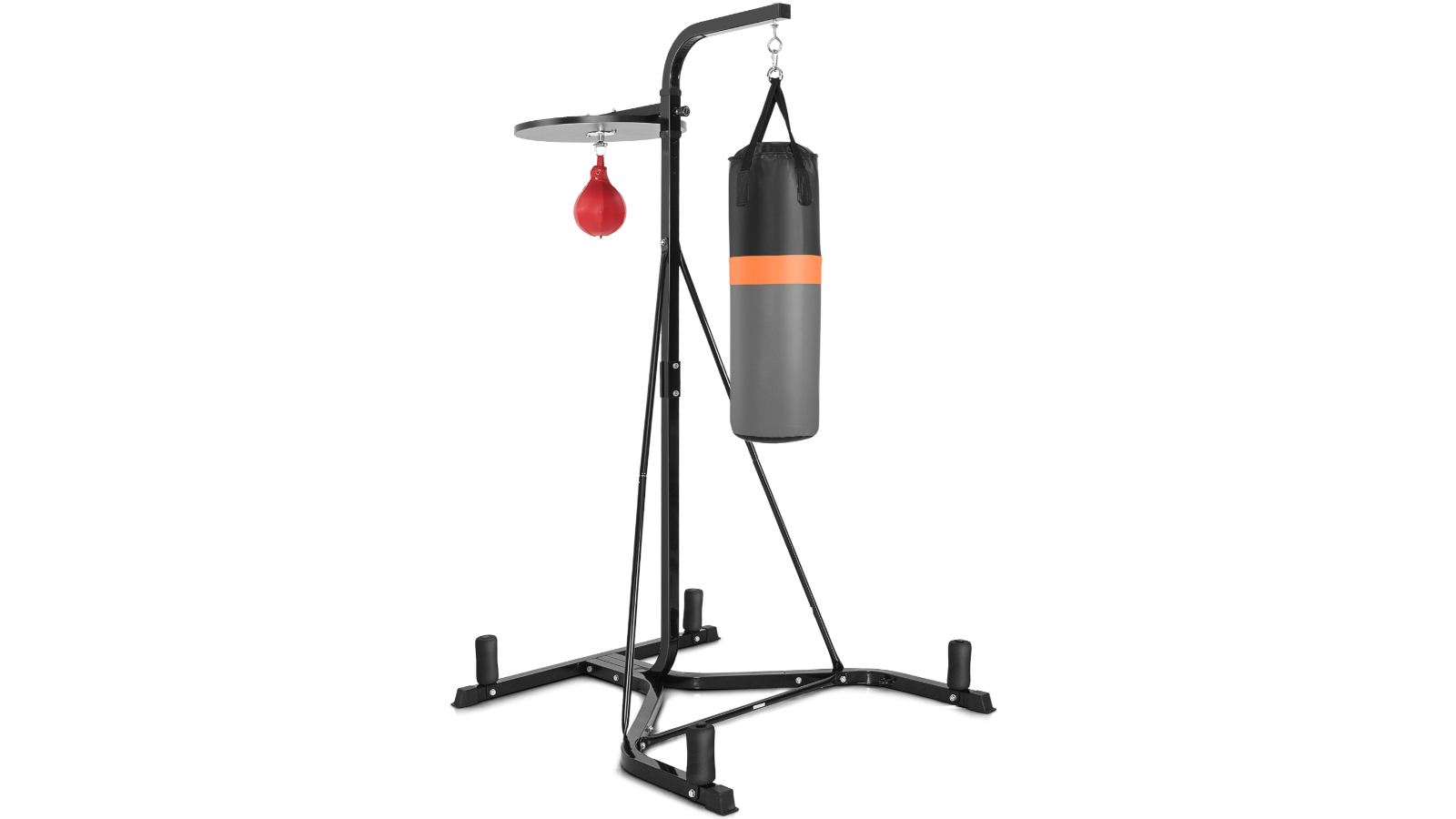 Costway 2-in-1 Adjustable Boxing Training Stand with Punching Bag and ...