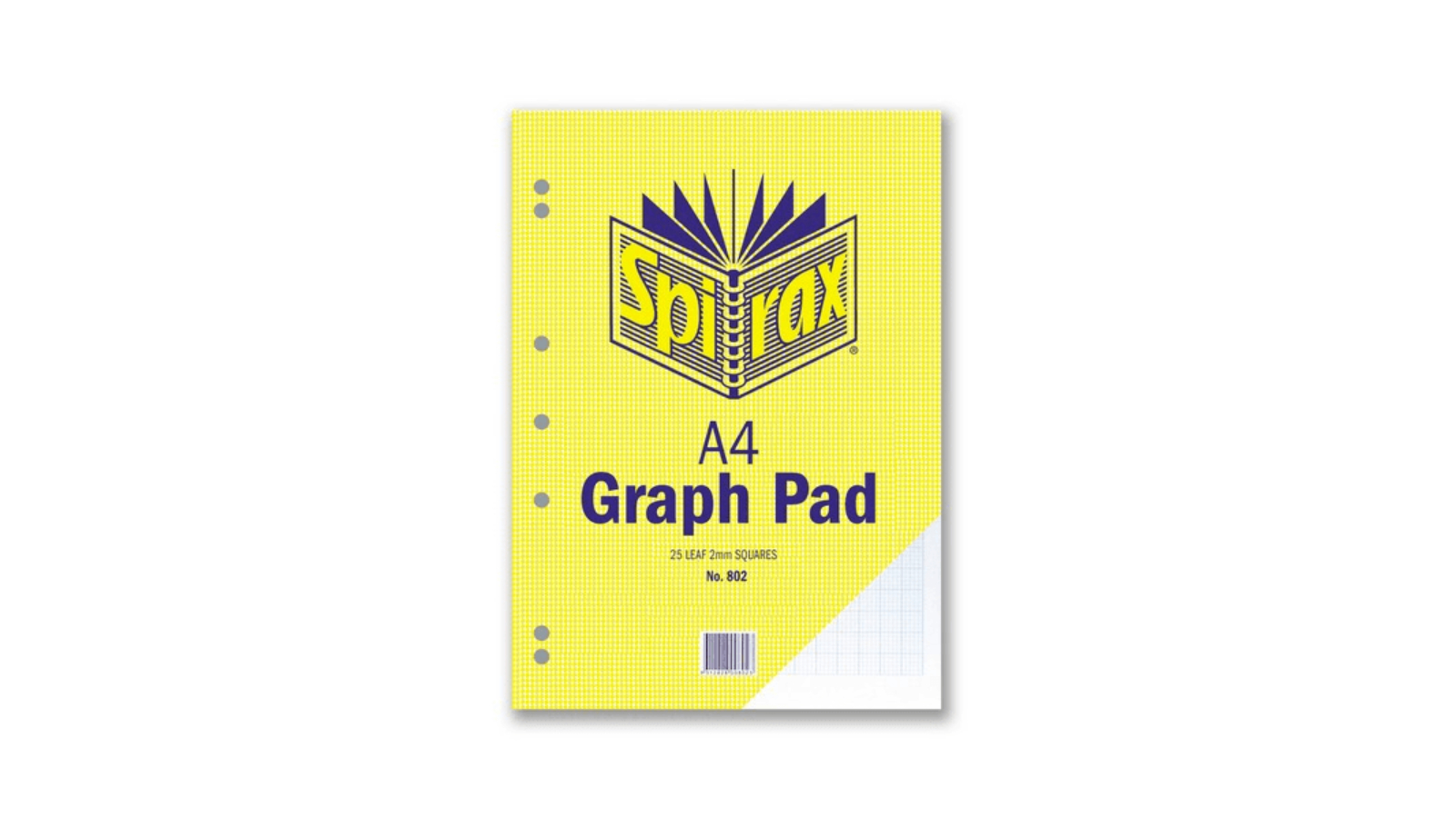 Spirax 802 Pack of 10 25 Leaf Page 0.2cm Graph Pad Book A4 | Harvey Norman