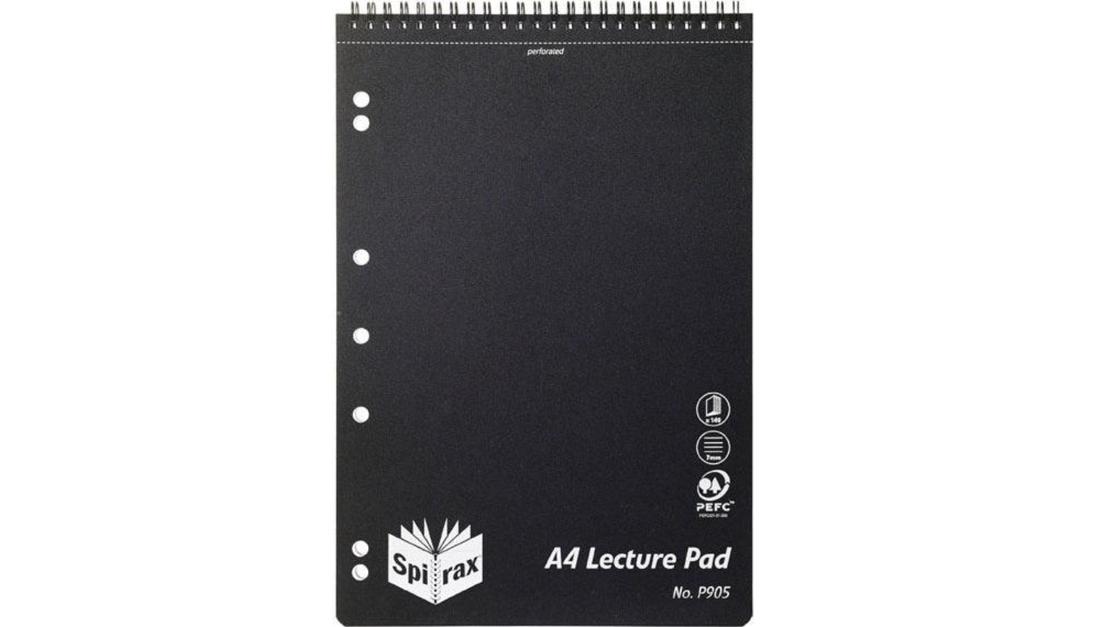 Spirax P905 Pack of 5 140 Page A4 Spiral Top Bound Lecture Pad Book ...