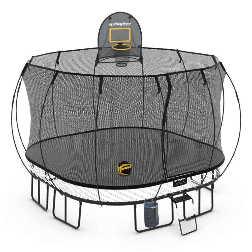 Springfree Large Square Trampoline 11 ft Sports Bundle | Harvey Norman