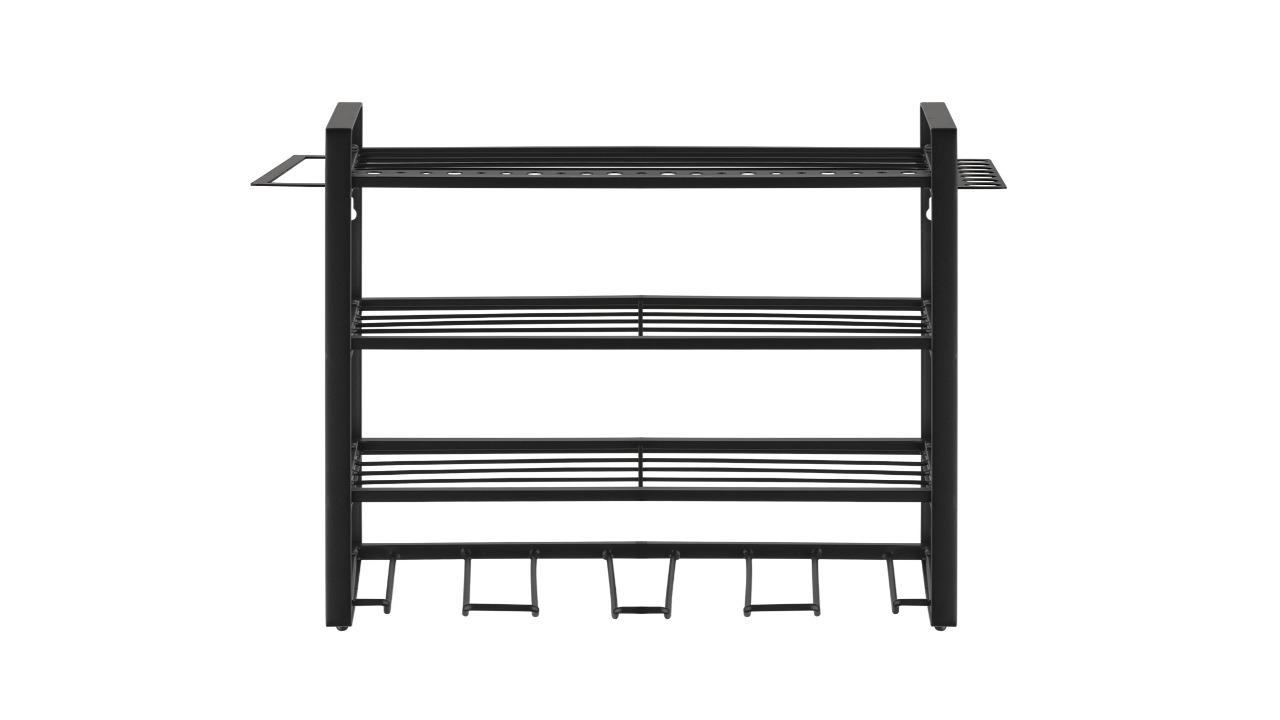 4-Layer Wall Mount Power Tool Organizer Storage Rack | Harvey Norman