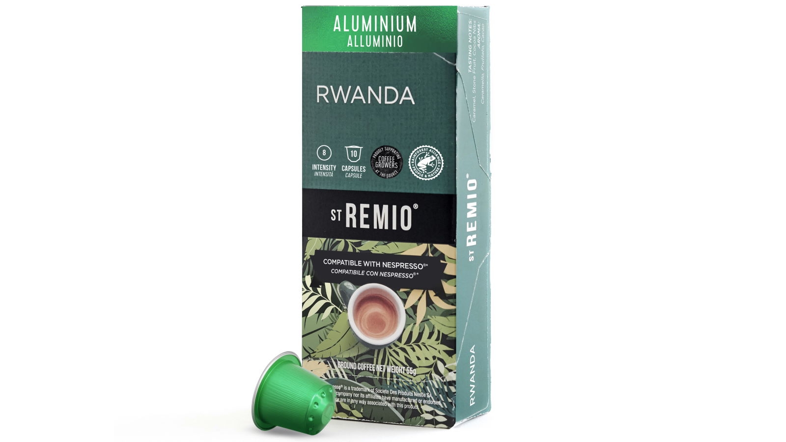 St Remio Rwanda Single Origin Nespresso Aluminium Coffee Capsule ...