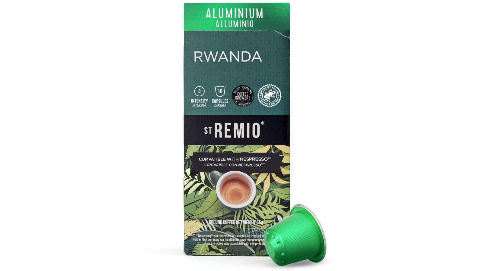 St Remio Rwanda Single Origin Nespresso Aluminium Coffee Capsule ...