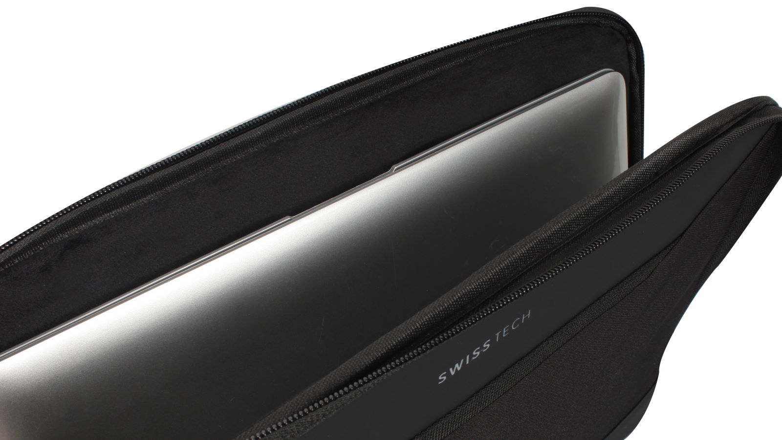 SwissTech 15.6-inch Cyber Laptop Sleeve - Black | Harvey Norman