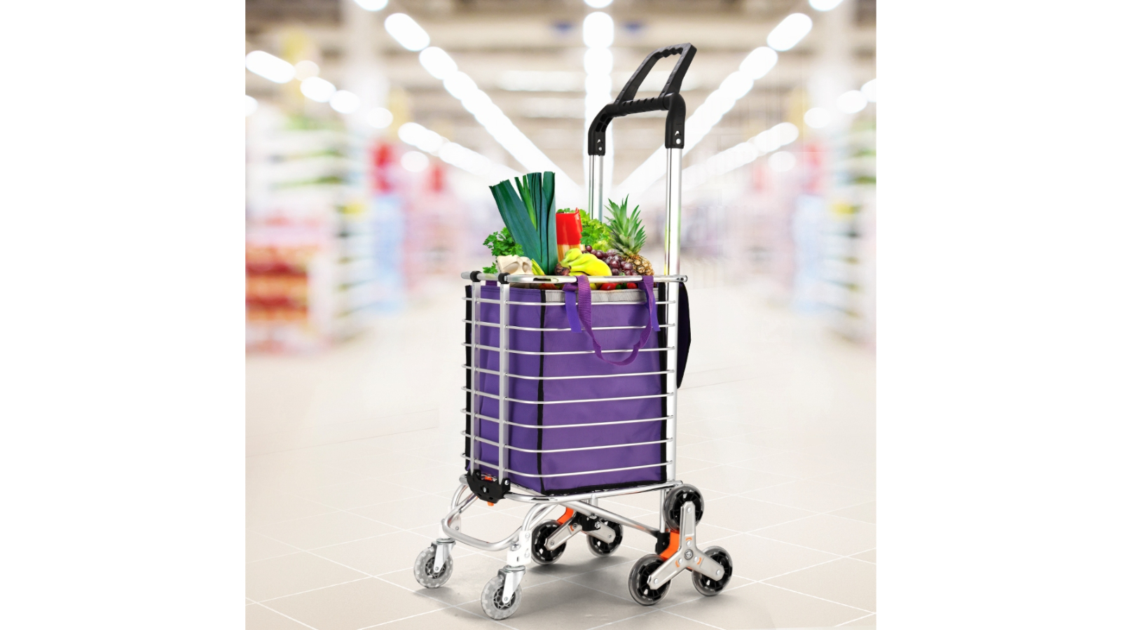 Emajin Foldable Shopping 20kg Trolley Cart | Harvey Norman