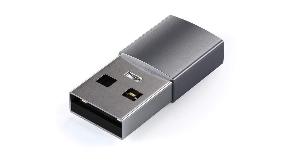 Satechi Aluminium USB-A to USB-C Adapter - Space Grey | Harvey Norman