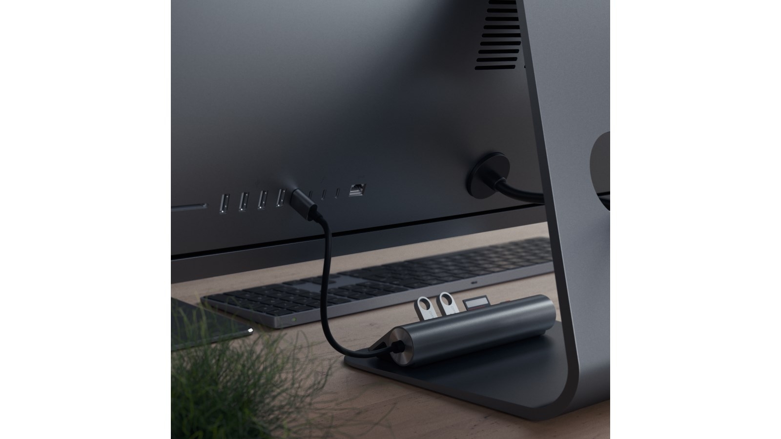 Satechi USB-C Combo Hub for Desktop - Space Grey | Harvey Norman