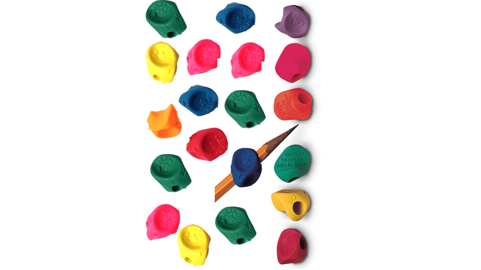 Stetro Pack of 20 Pencil Grip - Assorted Colour | Harvey Norman