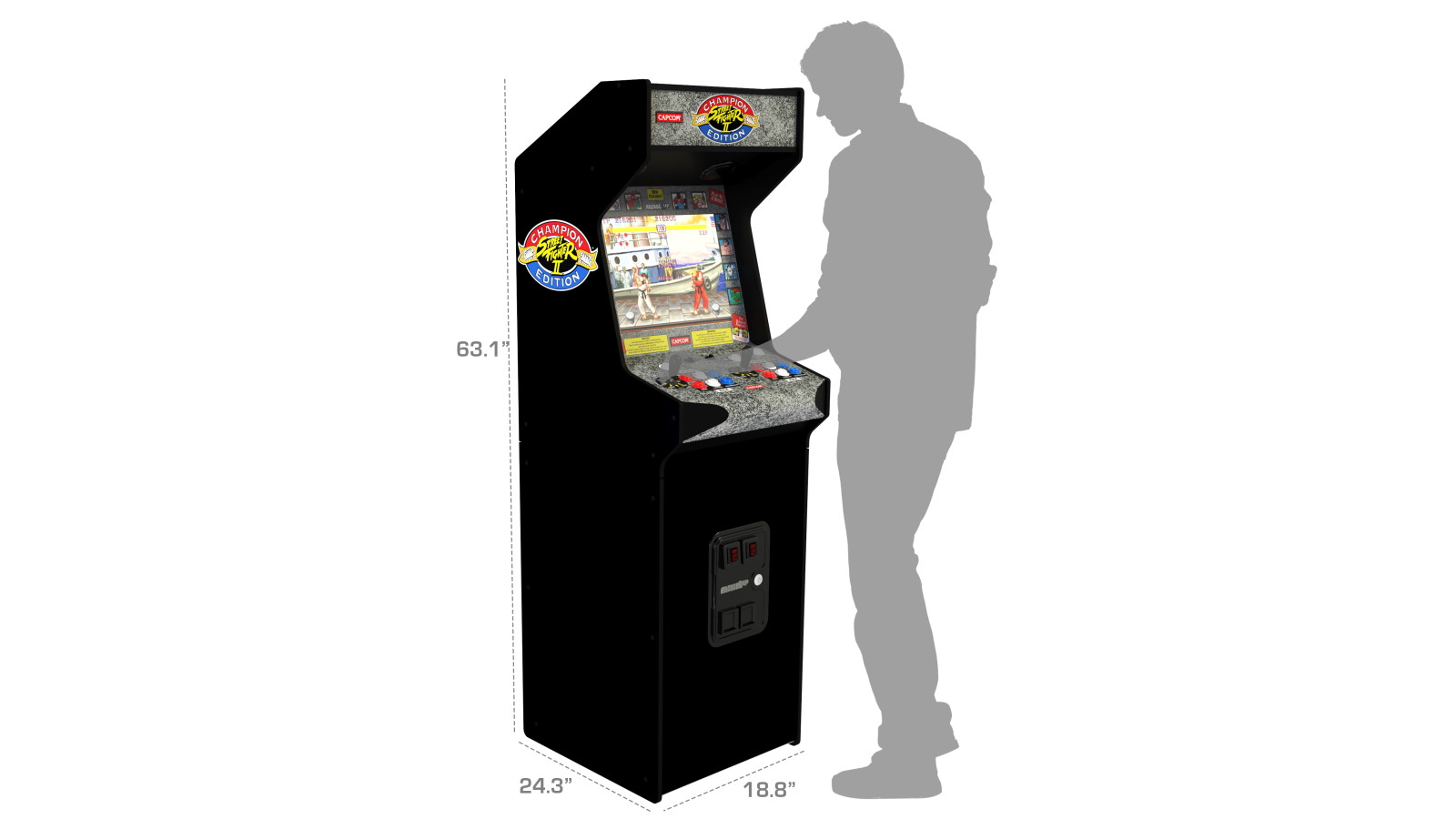 Arcade1Up Street Fighter II CE HS-5 Deluxe Arcade Machine | Harvey Norman