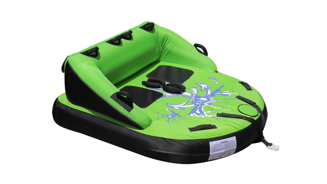 Jacksaqua 2 Rider Inflatable Towable Booster Tube with Front Tow Point ...