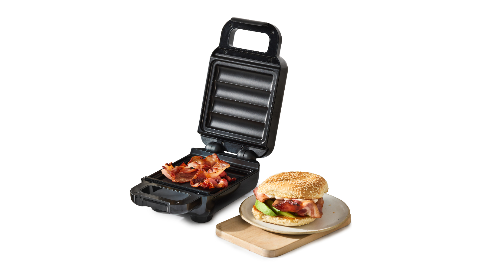 Sunbeam Mini Snack Press and Grill - Black | Harvey Norman