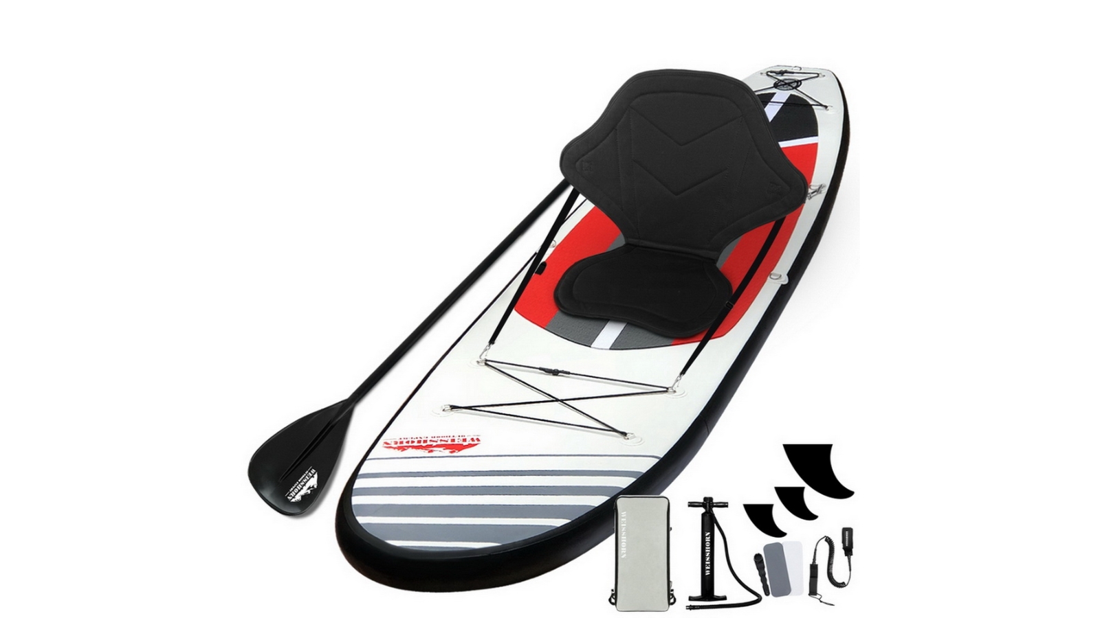 Weisshorn 11ft Inflatable Stand Up Surfboard with Kayak Paddleboard ...