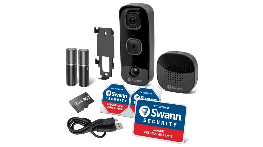 Swann Buddy 1080P Video Doorbell Chime Kit Harvey Norman