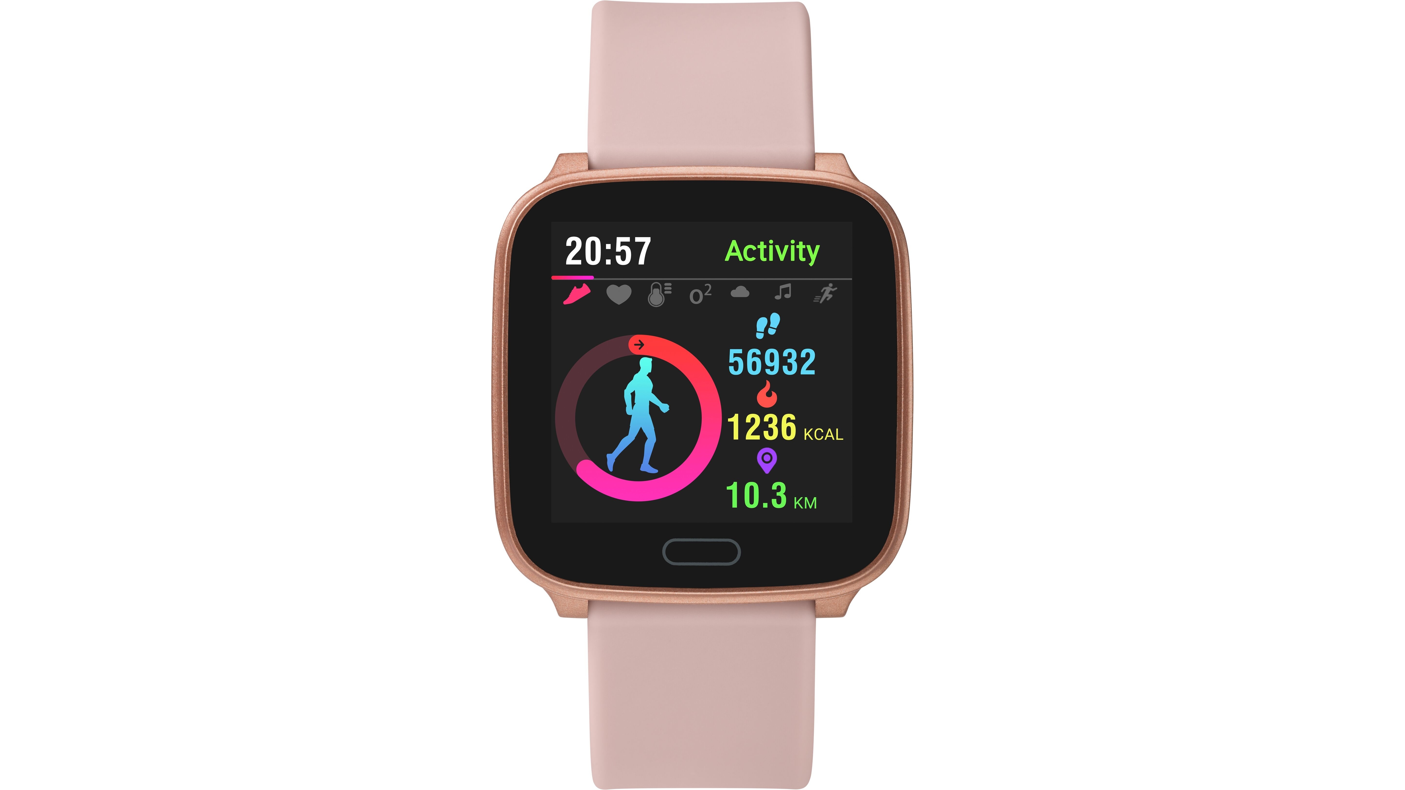 iConnect by TIMEX Active SmartWatch Rose - Gold/Pink | Harvey Norman