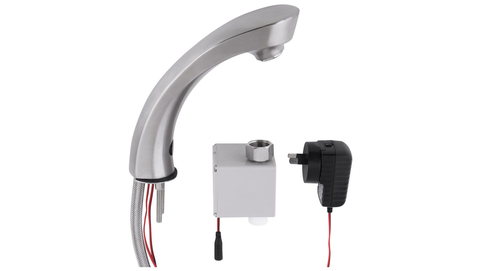 3Monkeez Stainless Steel Hob Mounted Infrared Sensor Tap Battery ...
