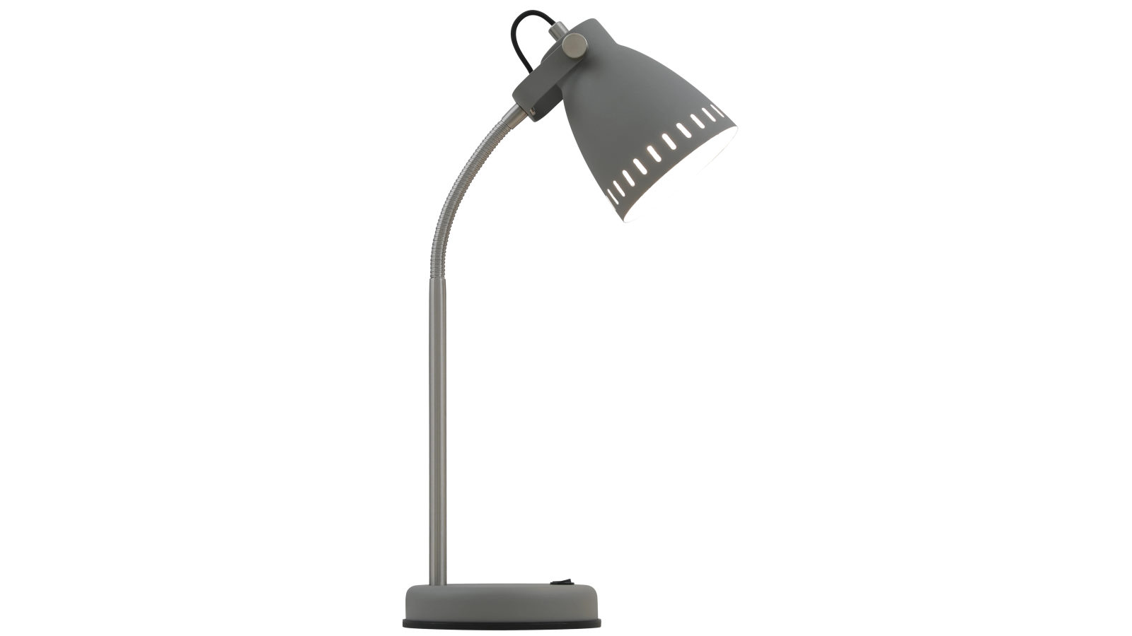Pretty & Practical Moonstone Elegant Grey & Nickel Table Lamp | Harvey ...